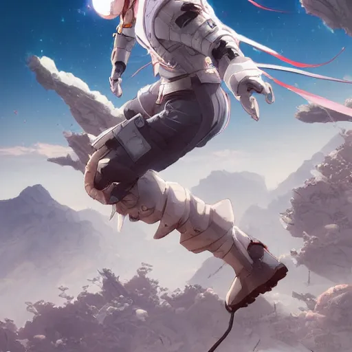 moonwalker, like genji up in the clouds, filthy as | Stable Diffusion