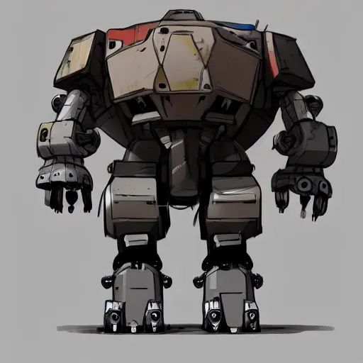 concept art of an heavy fat warmech, soviet walking | Stable Diffusion ...