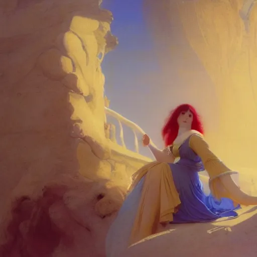 a young woman's face, her hair is white and she wears | Stable ...