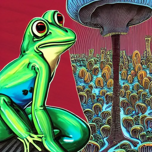 A close up portrait of a dignified psychedelic godlike | Stable ...