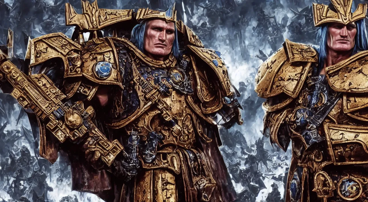 Dolph Lundgren as The Emperor of Mankind, warhammer 40k | Stable ...