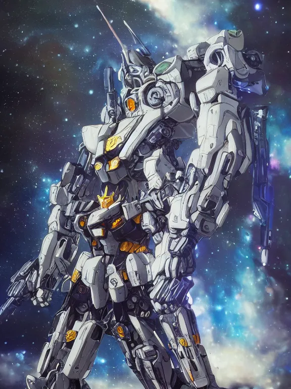 portrait art of 8k ultra realistic gundam wing, galaxy | Stable Diffusion