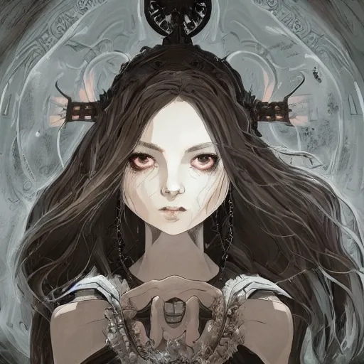 highly detailed portrait of a pretty necromancer lady | Stable ...