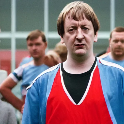 Sweaty David Mitchell as Peep Shows Mark Corrigan in | Stable Diffusion | OpenArt