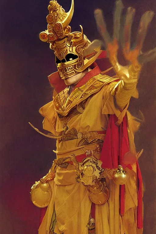 magician, wearing golden mask, character design, | Stable Diffusion ...