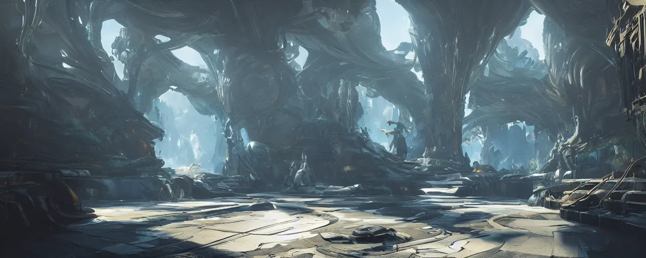 warframe environments 8 k uhd, unreal engine, octane | Stable Diffusion