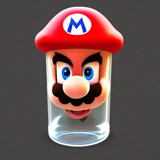 mario trapped in a pill bottle | Stable Diffusion | OpenArt