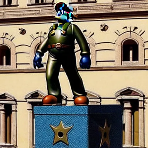 beautiful photograph of super mario bronze statue, | Stable Diffusion ...