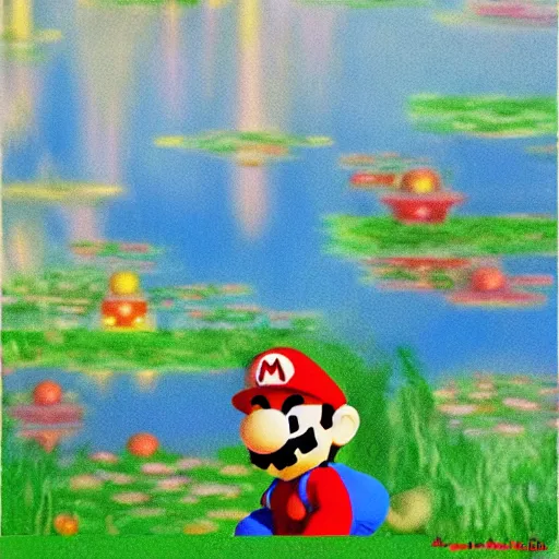 Mario in the style of monet | Stable Diffusion | OpenArt