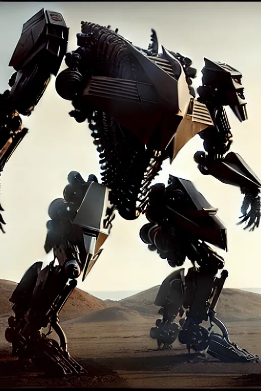 a cinematic still from westworld and pacific rim, full | Stable ...