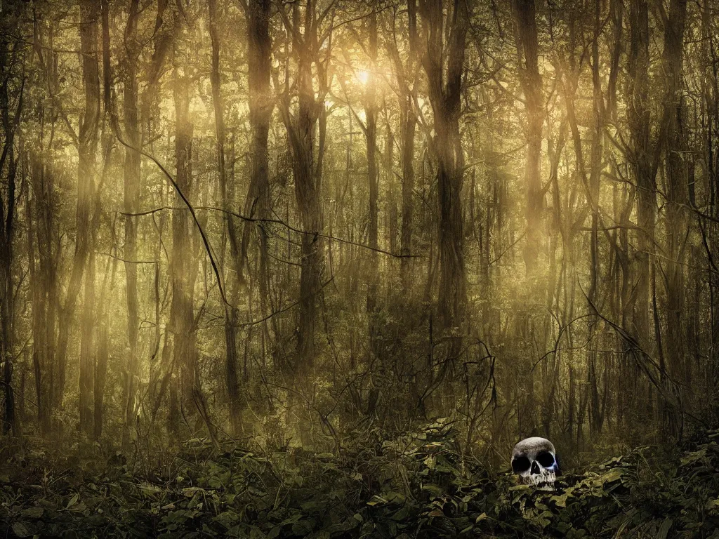 View from inside of a human skull, looking out at an | Stable Diffusion ...