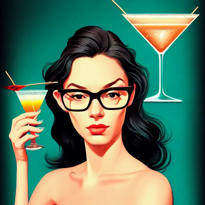 a young sophisticated beautiful barmaid, dimly lit | Stable Diffusion ...