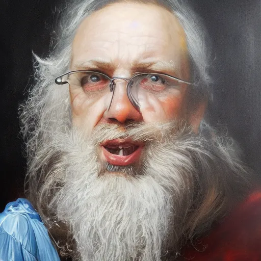 An impressive portrait of a glass wizard, fantastic, | Stable Diffusion