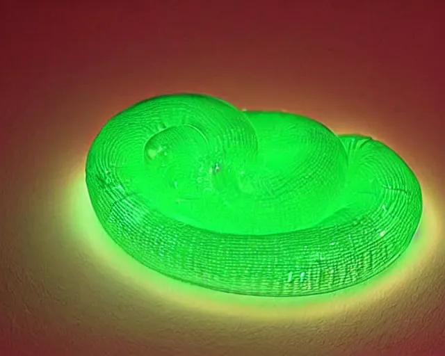 translucent worm glowing. made out of plastic bubble | Stable Diffusion ...