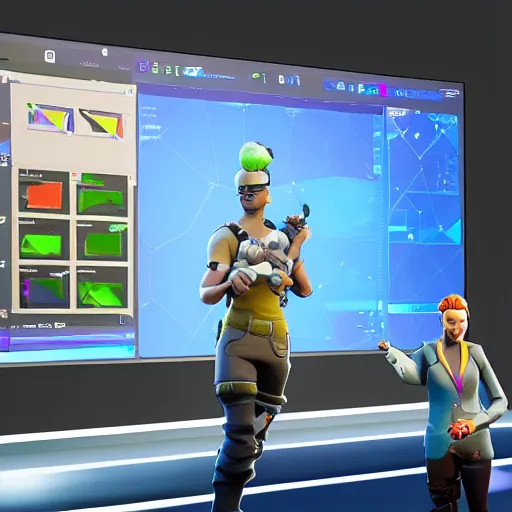 fortnite science class lecture on the composition of | Stable Diffusion ...