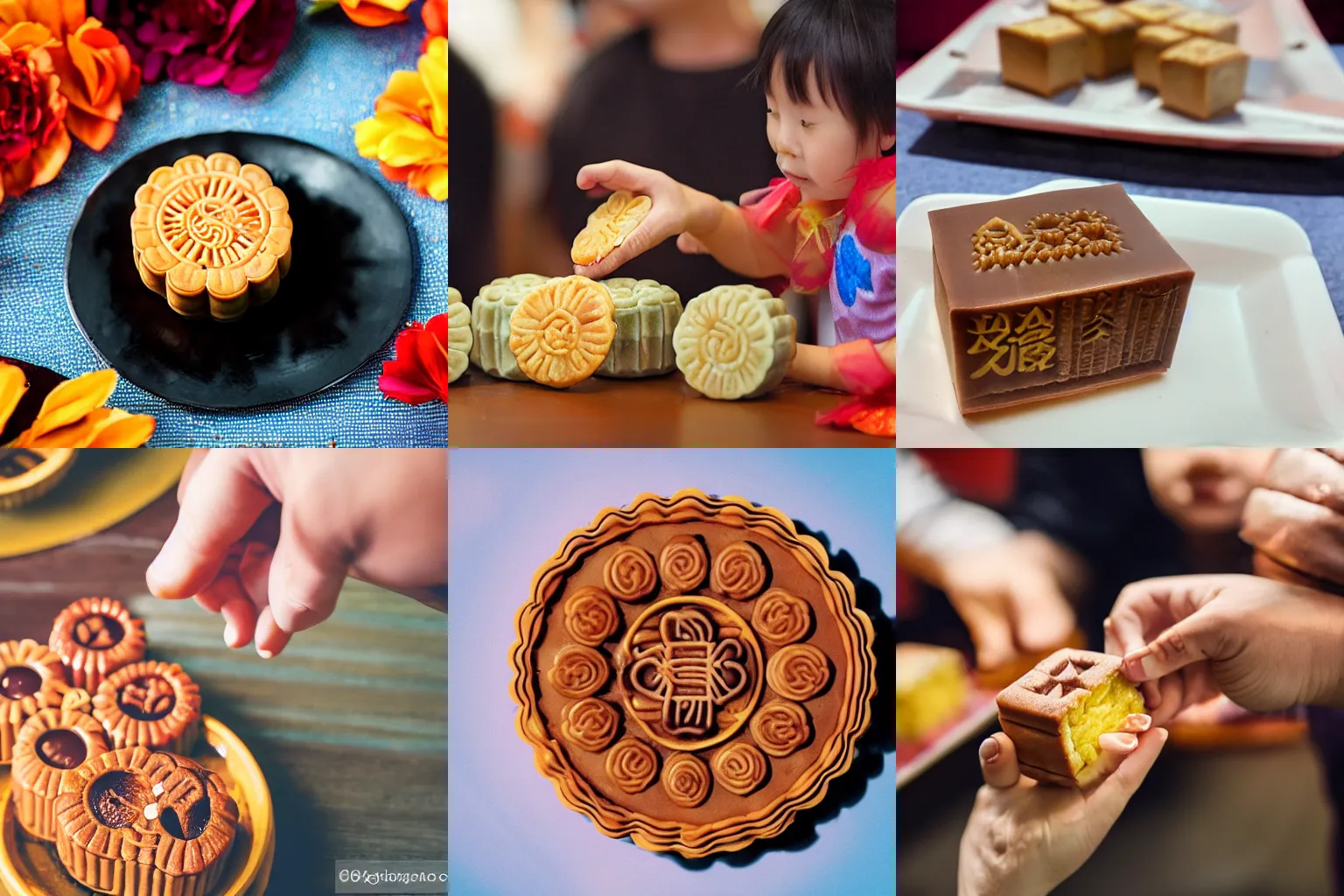 mooncake being eaten at a mid-autumn festival | Stable Diffusion | OpenArt