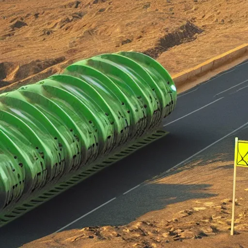 nuclear waste deterrent for future, warning, scary, | Stable Diffusion