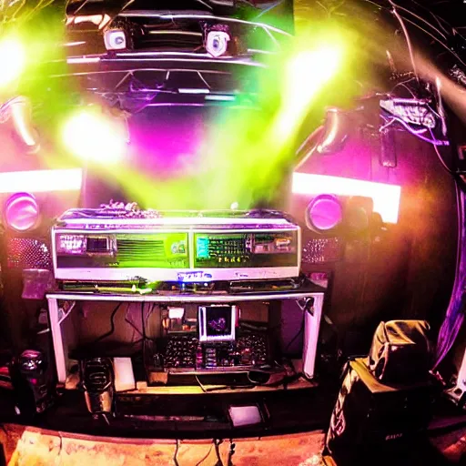 all of the best dubstep producers at an underground | Stable Diffusion ...