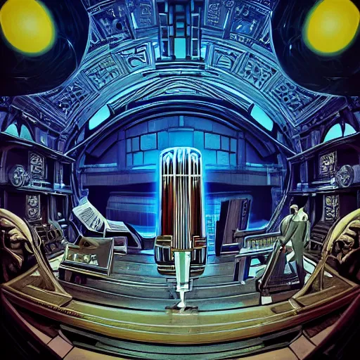pipe organ space opera album cover, style of michael | Stable Diffusion ...