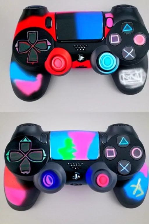 playstation spray painted with graffiti | Stable Diffusion | OpenArt
