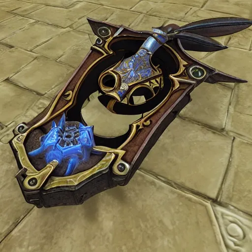 Magic halberd with arcane clockwork inside the shaft, | Stable ...