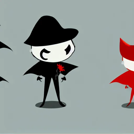 cute little vampire cartoon vintage game character | Stable Diffusion ...