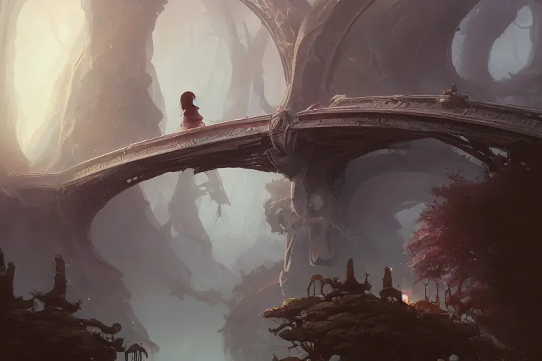 bridge between the worlds, other worldly and fae, | Stable Diffusion ...