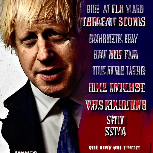 Movie poster for the film Boris Johnson vs Predator | Stable Diffusion ...