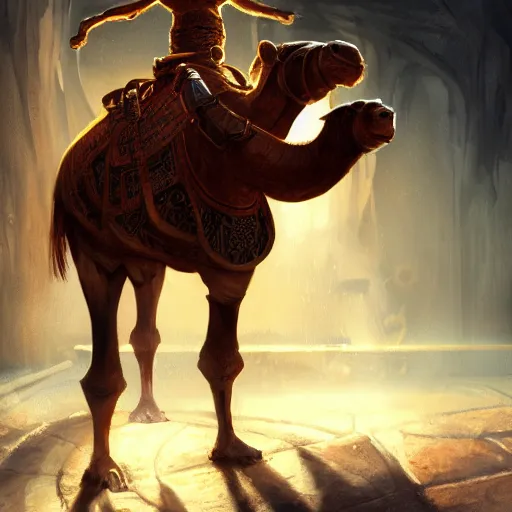 Camel, Anthropomorphized, as alchemist in lab, magic | Stable Diffusion ...