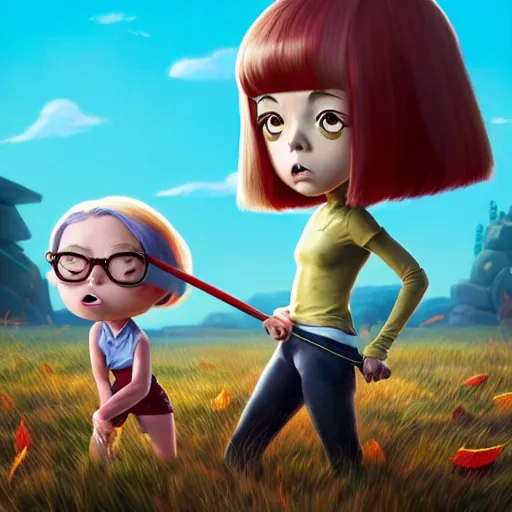 an epic chibi comic book style portrait painting of | Stable Diffusion