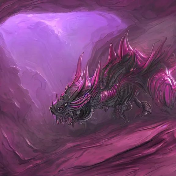 inside a cavernous stomach, the walls purple and | Stable Diffusion ...