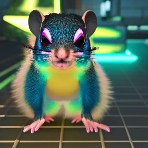 neon fluorescent, iridescent cute southern flying | Stable Diffusion ...