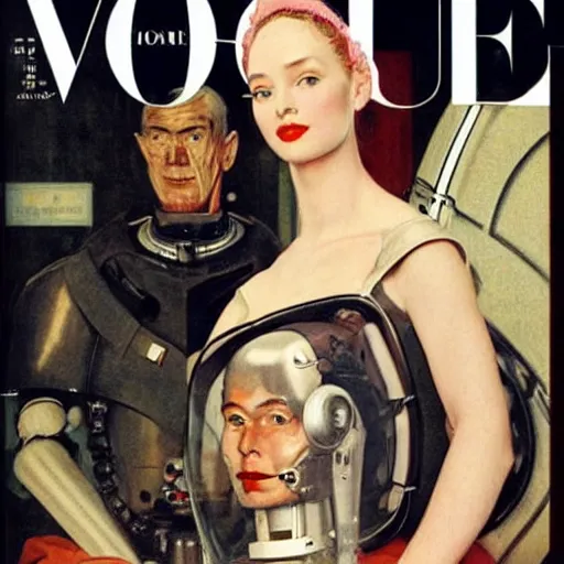 Vogue cover, super beautiful cyborg model with | Stable Diffusion | OpenArt