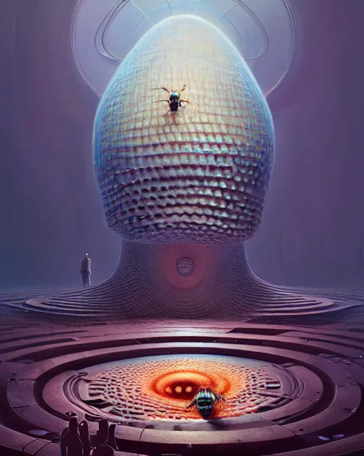 a hyper - detailed 3 d render of the hive mind of ai | Stable Diffusion | OpenArt