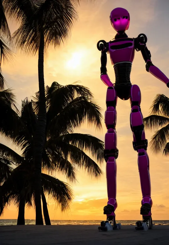 a vibrant photograph of a tall, pink, slender, | Stable Diffusion | OpenArt