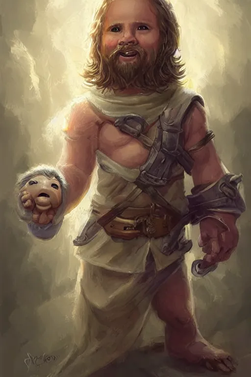 cute anthropomorphic jesus christ baby wearing a | Stable Diffusion ...