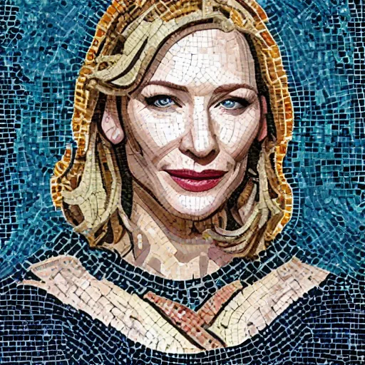 roman mosaic of cate blanchett | Stable Diffusion | OpenArt