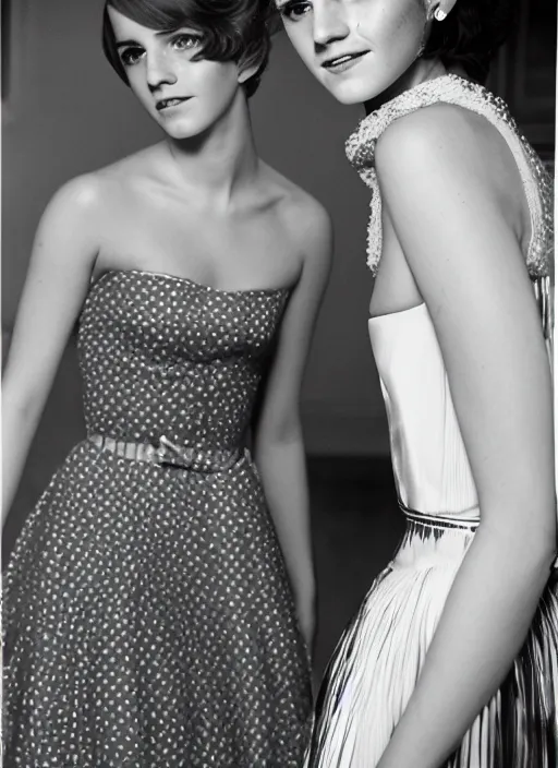 Retro photography 1960s fashion photoshoot of Emma | Stable Diffusion ...