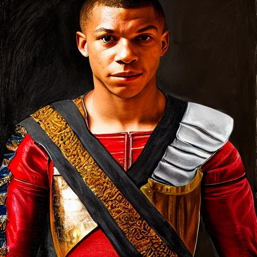 portrait Kilian mbappe in Renaissance armor, detailed, | Stable Diffusion | OpenArt