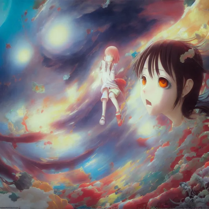 Close up Mamimi Samejima Iwakura Lain, LSD Dream | Stable Diffusion ...