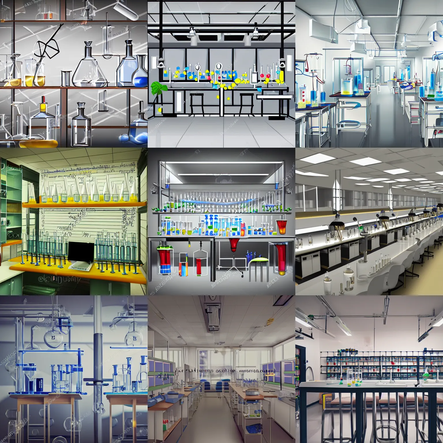 decoration effect of chemistry laboratory, | Stable Diffusion | OpenArt