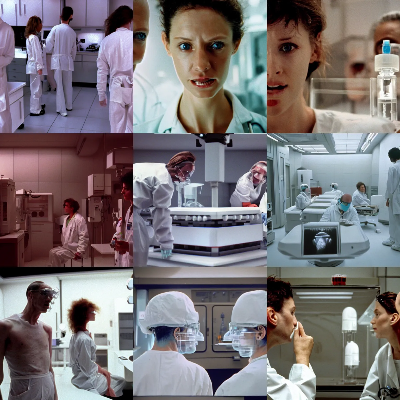 action movie still of a cronenberg fleshmonster hybrid | Stable ...