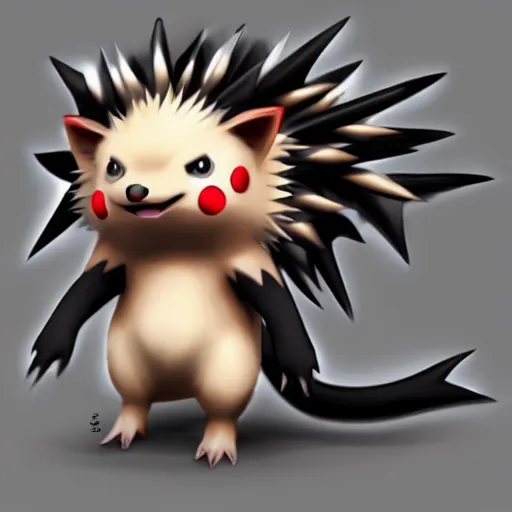 A pokemon that looks like A hedgehog without thorns, | Stable Diffusion ...