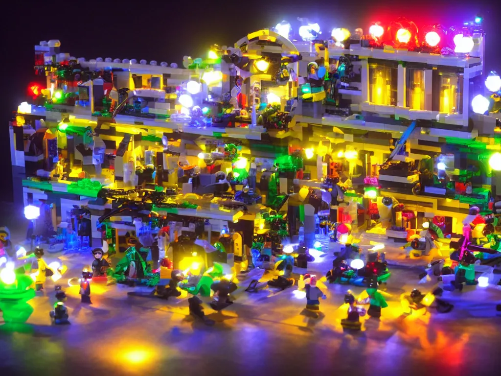 trance festival lego set, dramatic lighting | Stable Diffusion