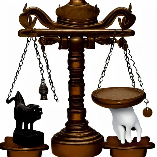 set of balance scales with weights, libra, weighing | Stable Diffusion ...