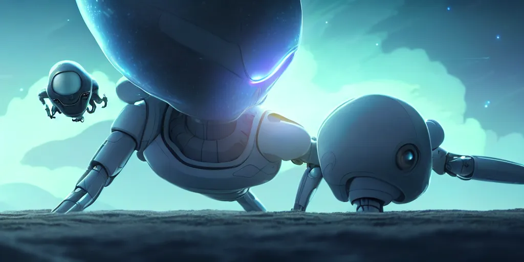 an alien artificial intelligence surfing through | Stable Diffusion ...