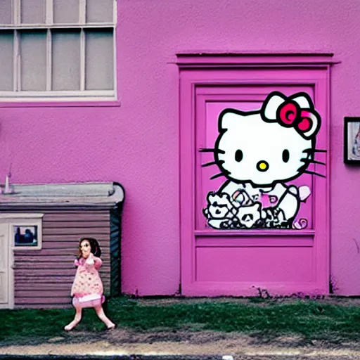 Hello Kitty, artwork by Gregory Crewdson, | Stable Diffusion | OpenArt