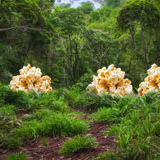 popcorn boulders in a jungle landscape | Stable Diffusion | OpenArt