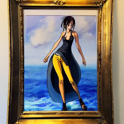 emma watson as nami from one piece, oil painting, full | Stable Diffusion