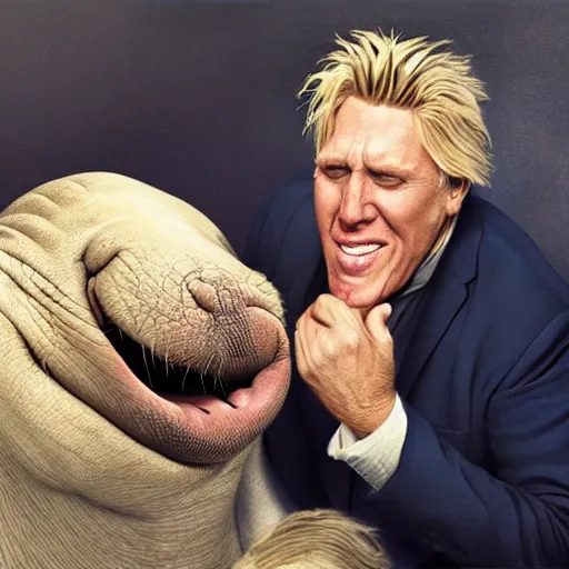 hyperrealistic mixed media image of Gary Busey making | Stable Diffusion | OpenArt